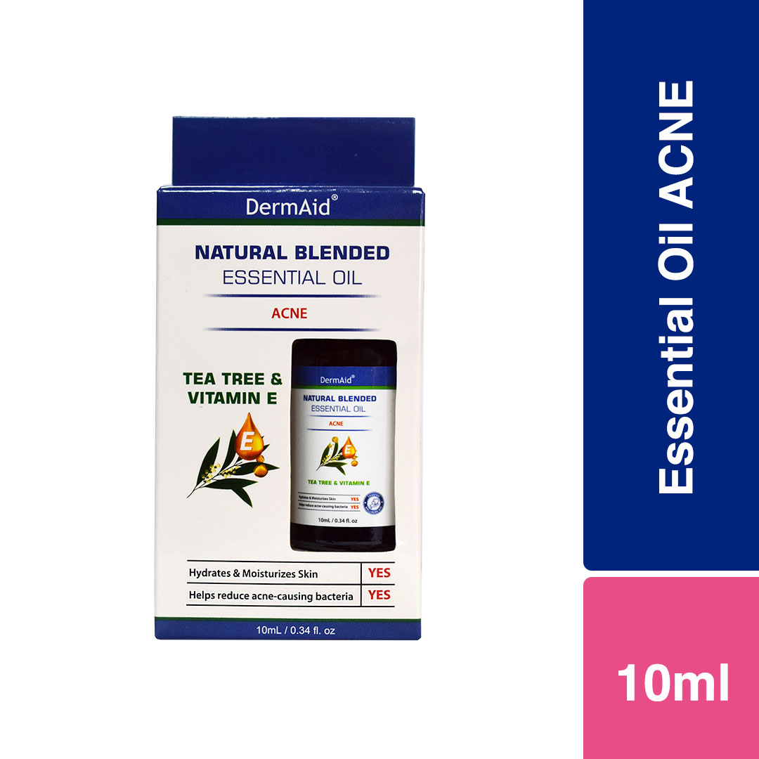 DermAid Natural Blended Essential Oil 10ml – Tea Tree & Vit. E | Dermaid
