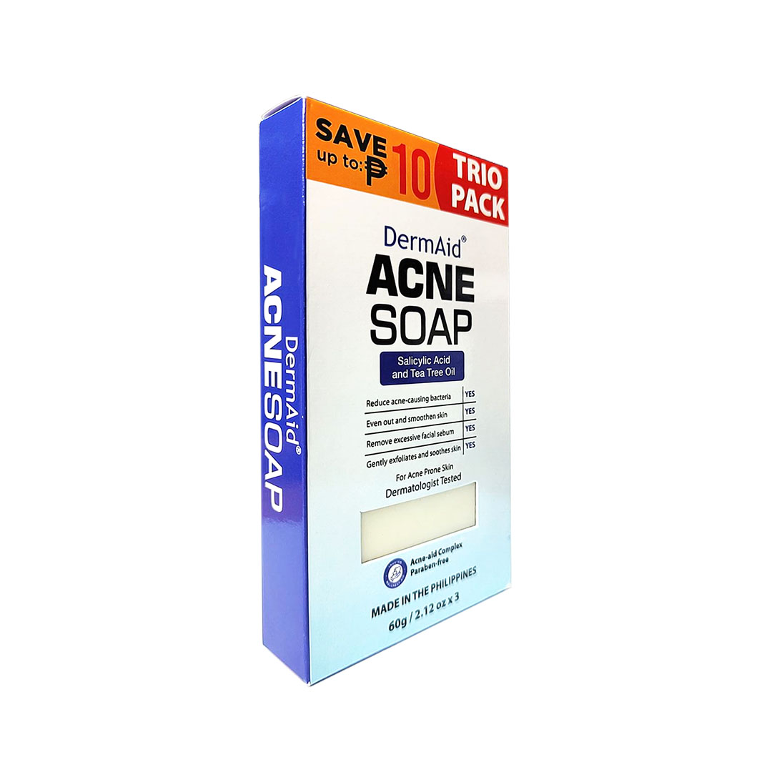 DermAid Acne Soap Trio Pack 60g x 3s | Dermaid